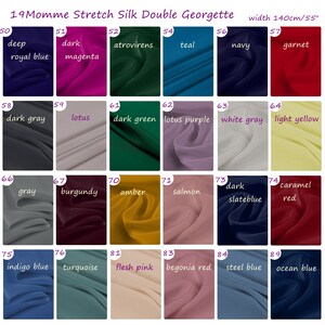 Mulberry Silk Fabric Sample/ Color Swatches/ Color Chart - Etsy