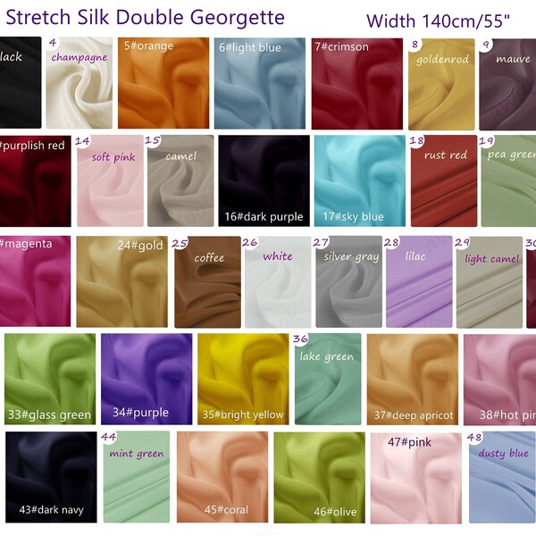 Double Georgette Fabric - Etsy