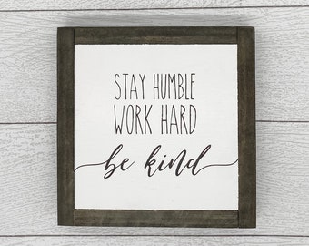 Be Kind Work Hard | Etsy