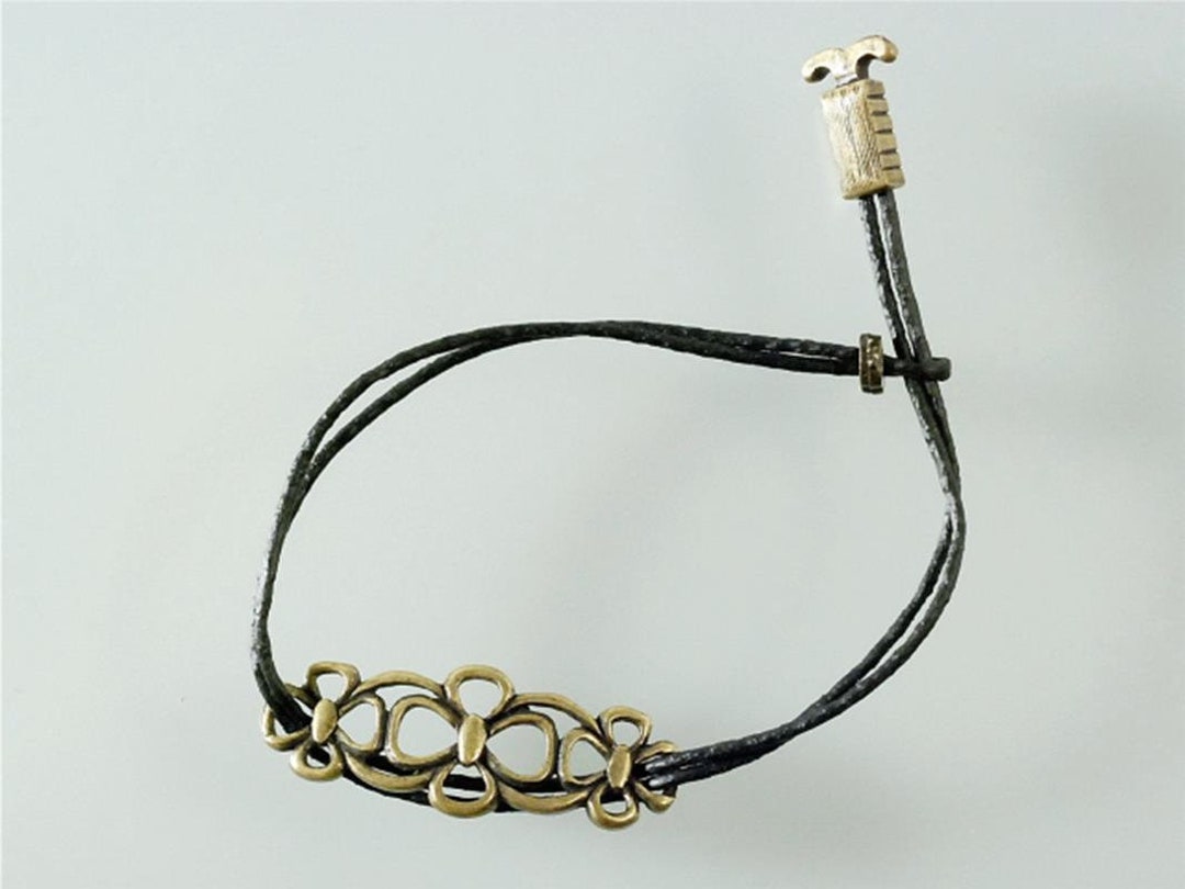 Rare Figured Bracelet JJ. Stylized Flowers - Etsy