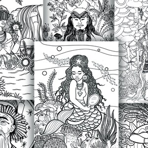 Wisdom: Themed Divine Coloring Pages Downloadable Set - Etsy