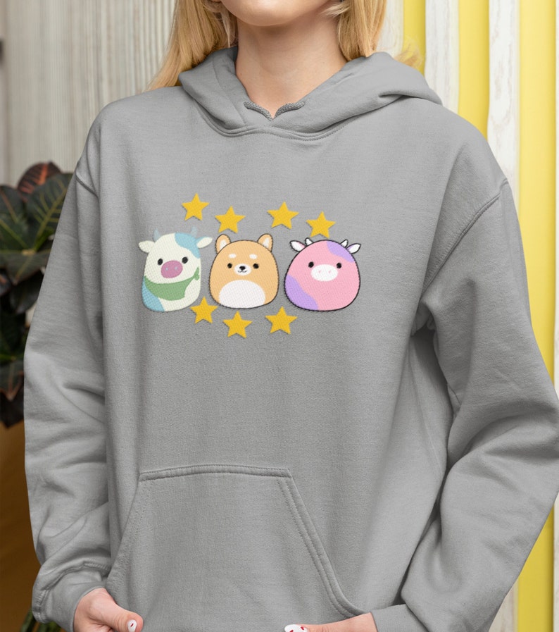 Adult Squishmallow Hearth Sweatshirt, Squish Squad Sweatshirt, Cute ...