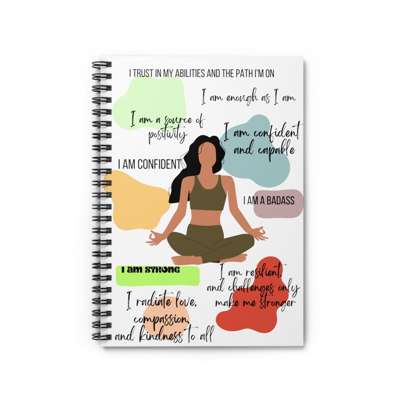 I Am Enough Notebook, Mental Health Notebook, Happy Mindset Notebook ...
