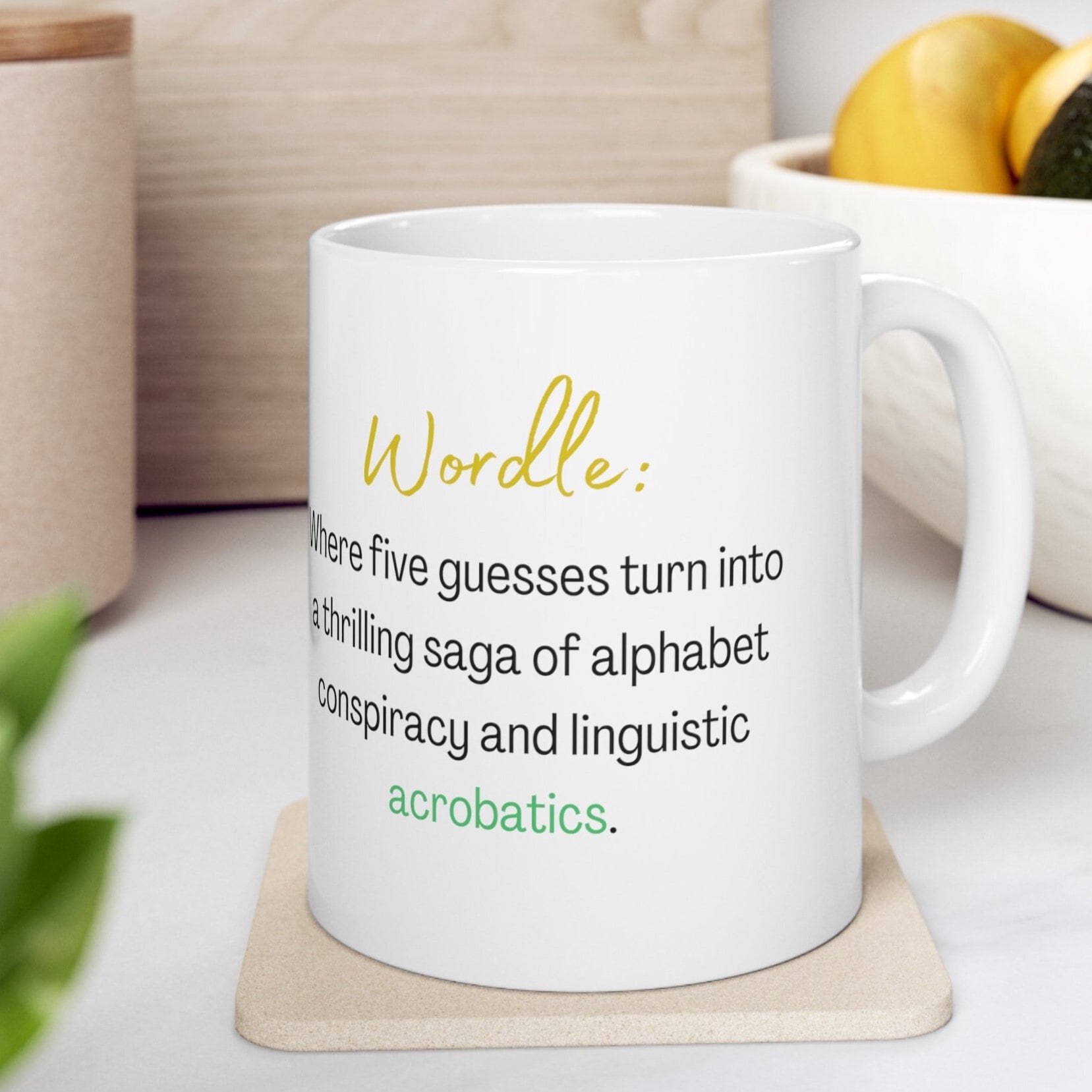 Wordle Mug, Funny Wordle Mug, Wordle Gift, Zoom Mug, Word Puzzle Mug ...