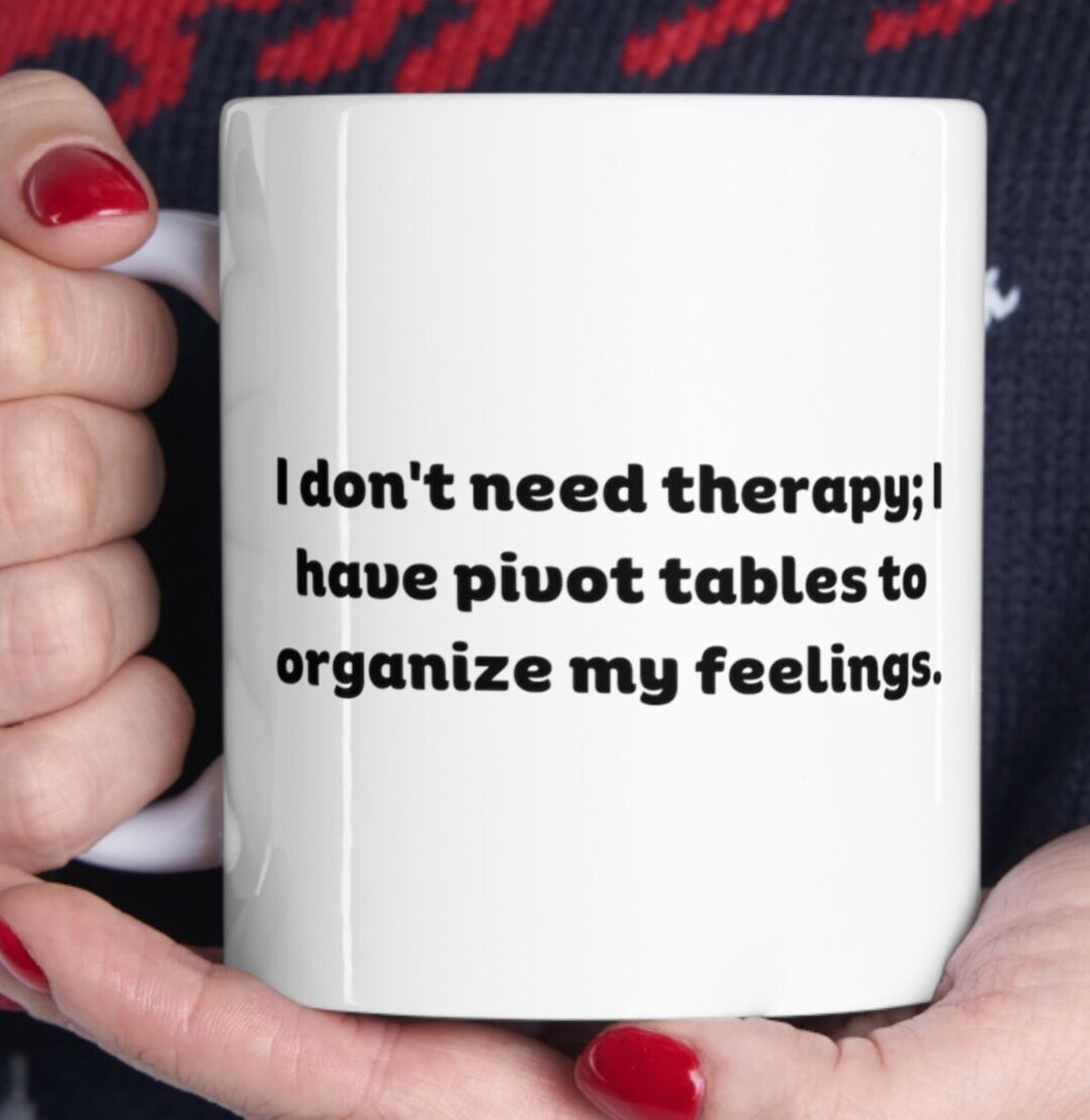 Life is Like a Pivot Table Mug, Excel Coffee Mug, Mug Excel, Accountant ...