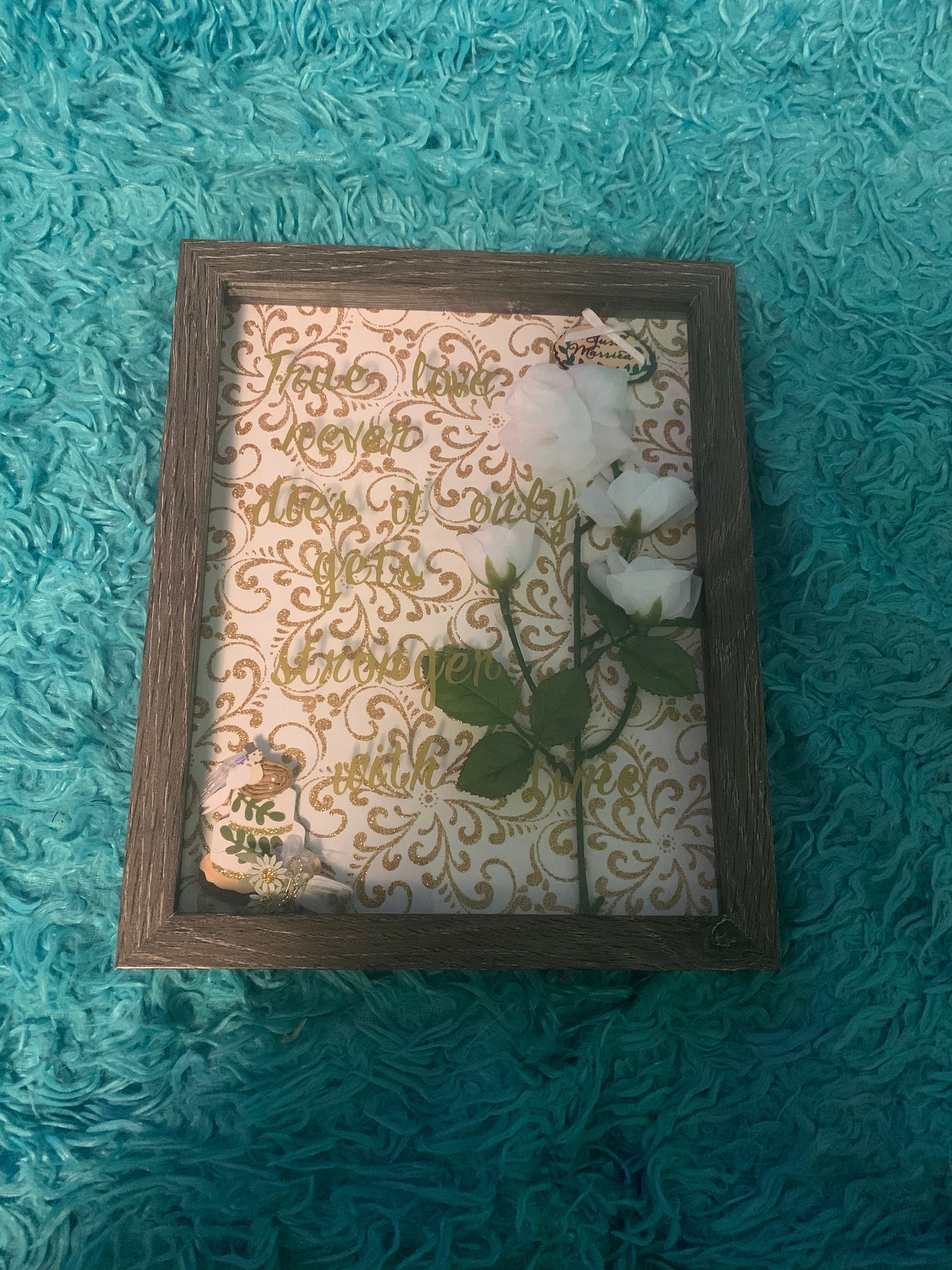 Gold Wedding Shadow Box - Etsy