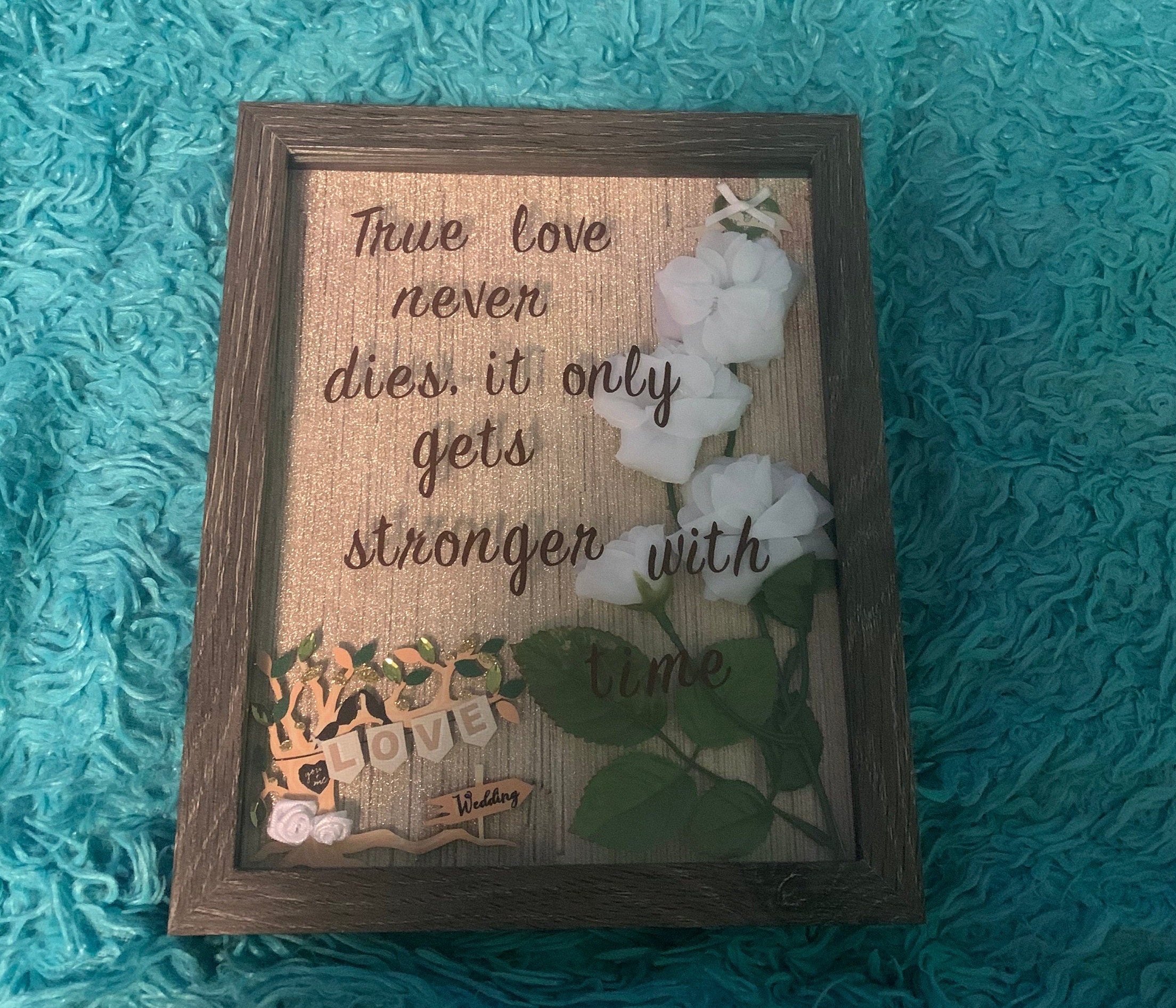 Gold Wedding Shadow Box - Etsy