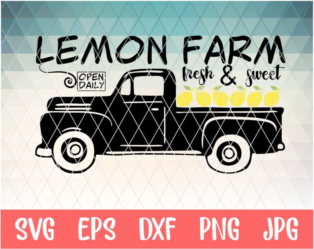 Lemon Farm Sign Design Svg. Rustic Lemonade Design Svg. Farmhouse ...