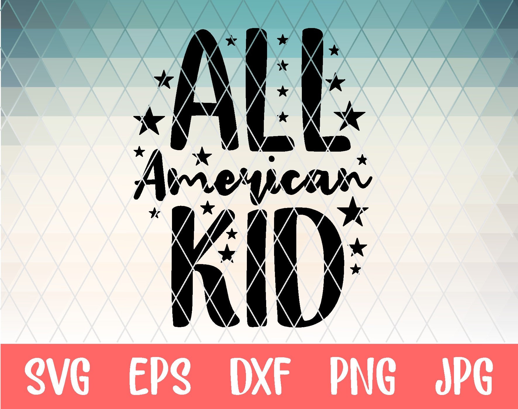 All American Kid SVG Cut File digital file svg | Etsy