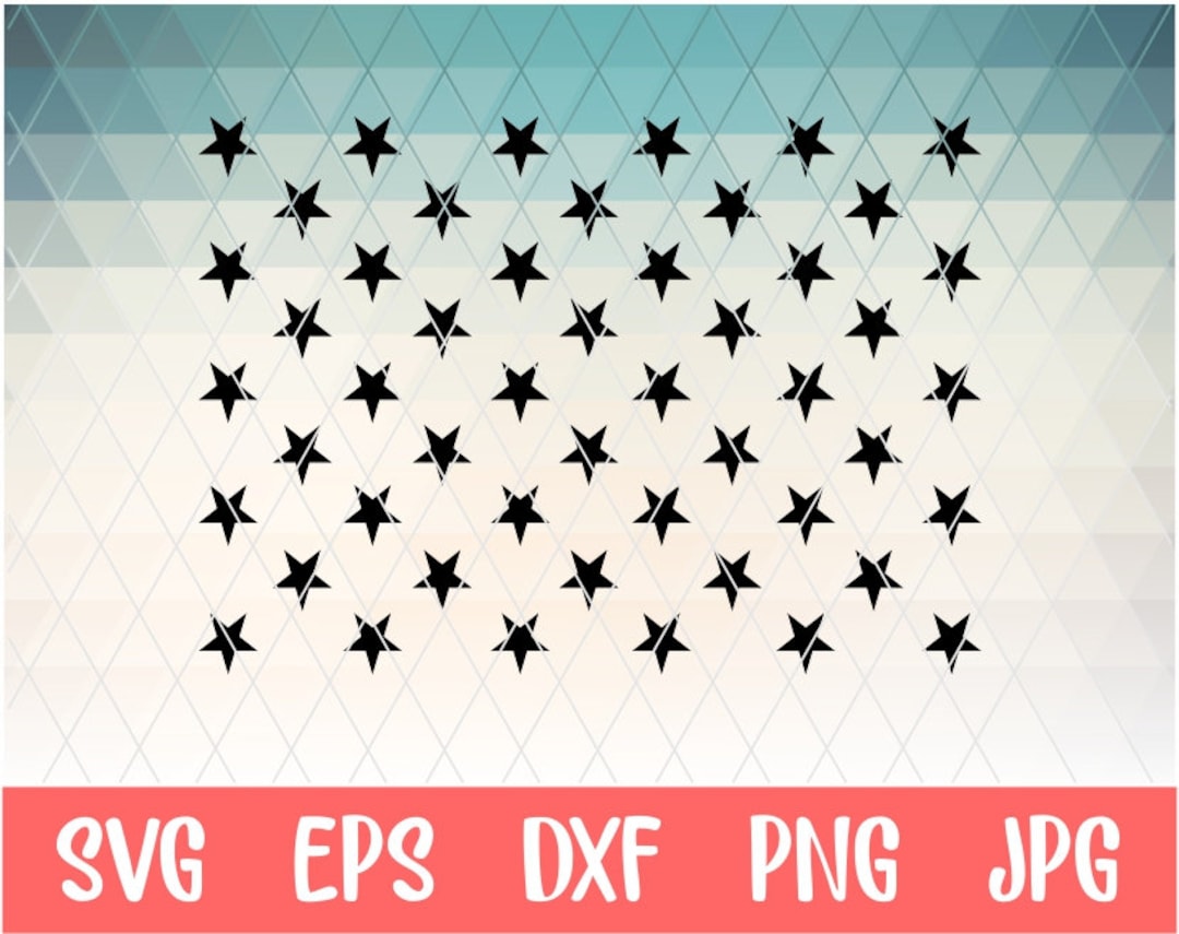 50 STARS SVG, AMERICAN Flag Stars Svg, Union 50 Stars Svg, 50 Stars ...