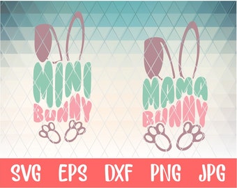 Mama Mini Bunny SVG, Mama Bunny Svg, Easter Svg, Easter Sublimation PNG ...