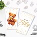 Teddy Bear Baby Shower Popcorn Box Teddy Bear Baby Shower - Etsy