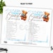 Teddy Bear Baby Shower Game Find the Guest, Teddy Bear Baby Shower, Boy ...