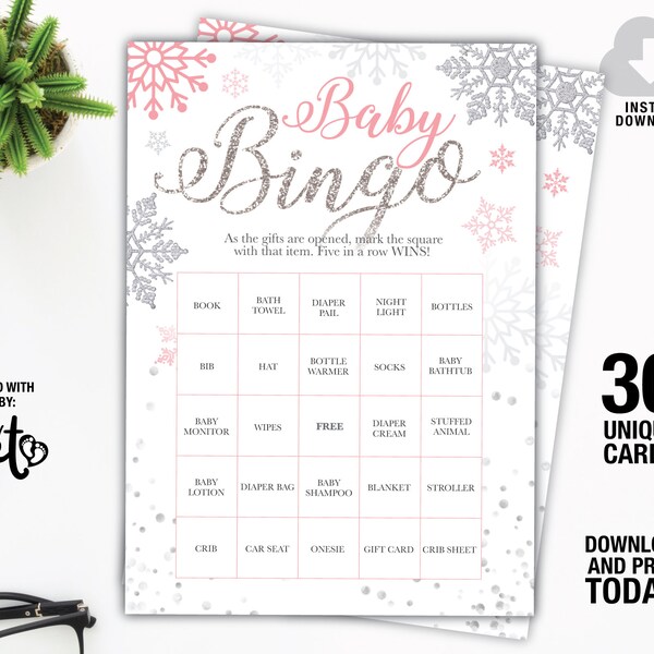 Baby Shower Bingo - Etsy