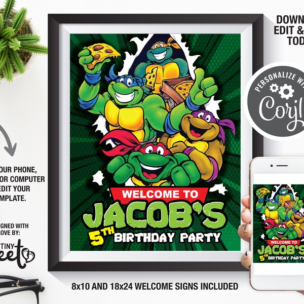 Ninja Turtles Party - Etsy