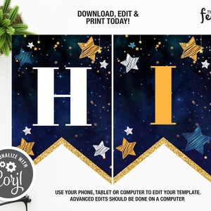 Twinkle Twinkle Little Star Baby Shower Banner, Twinkle Twinkle Little ...