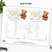Teddy Bear Baby Shower Game Baby Word Scramble, Teddy Bear Baby Shower ...