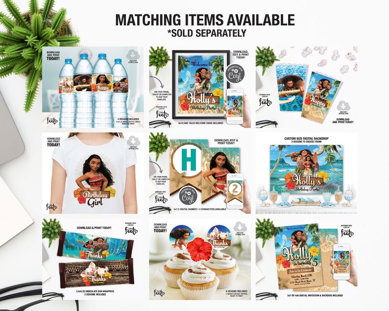 Moana Popcorn Box Moana Birthday Party Moana and Maui | Etsy