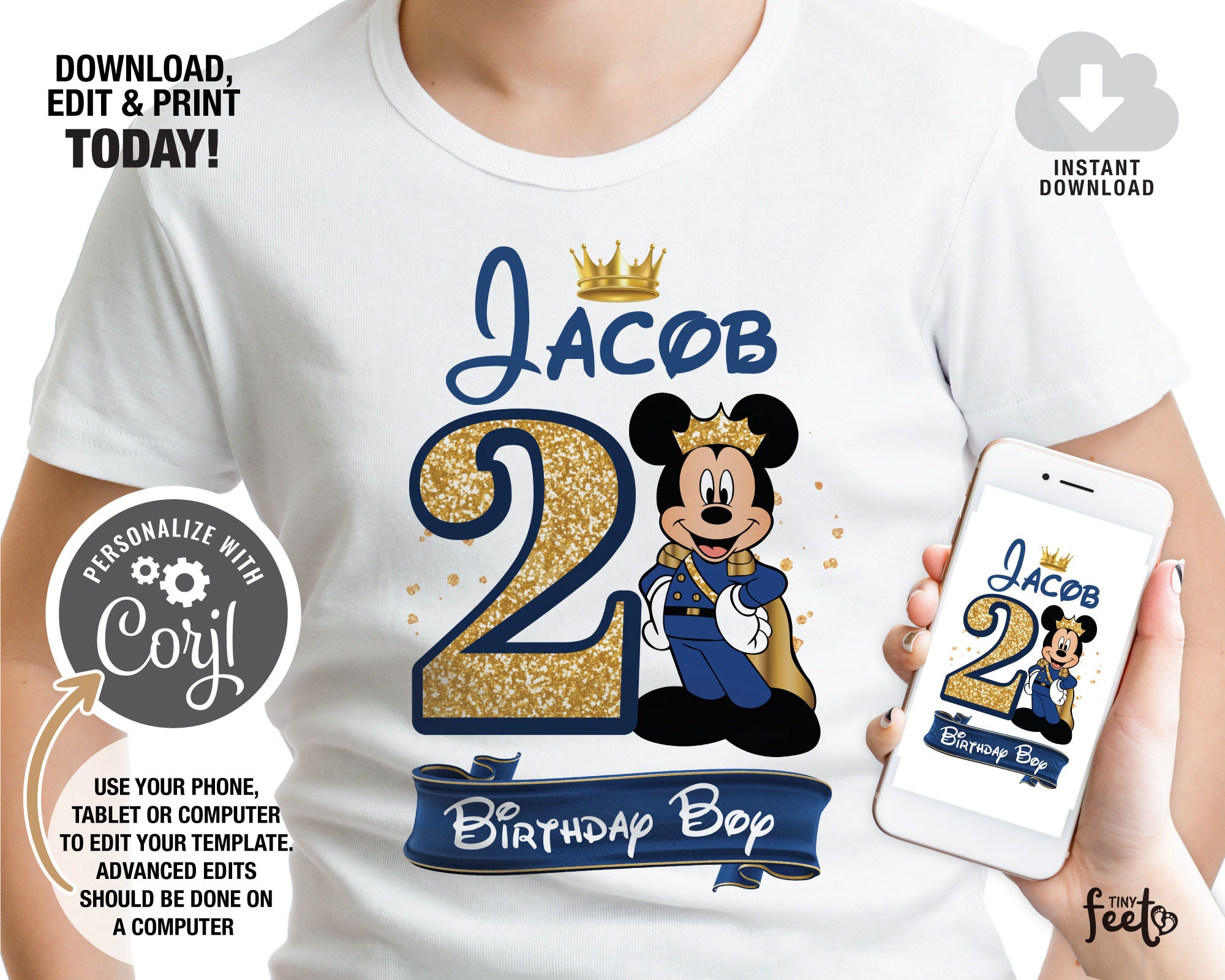 Royal Mickey Iron on Transfer Prince Mickey Mouse T-shirt - Etsy