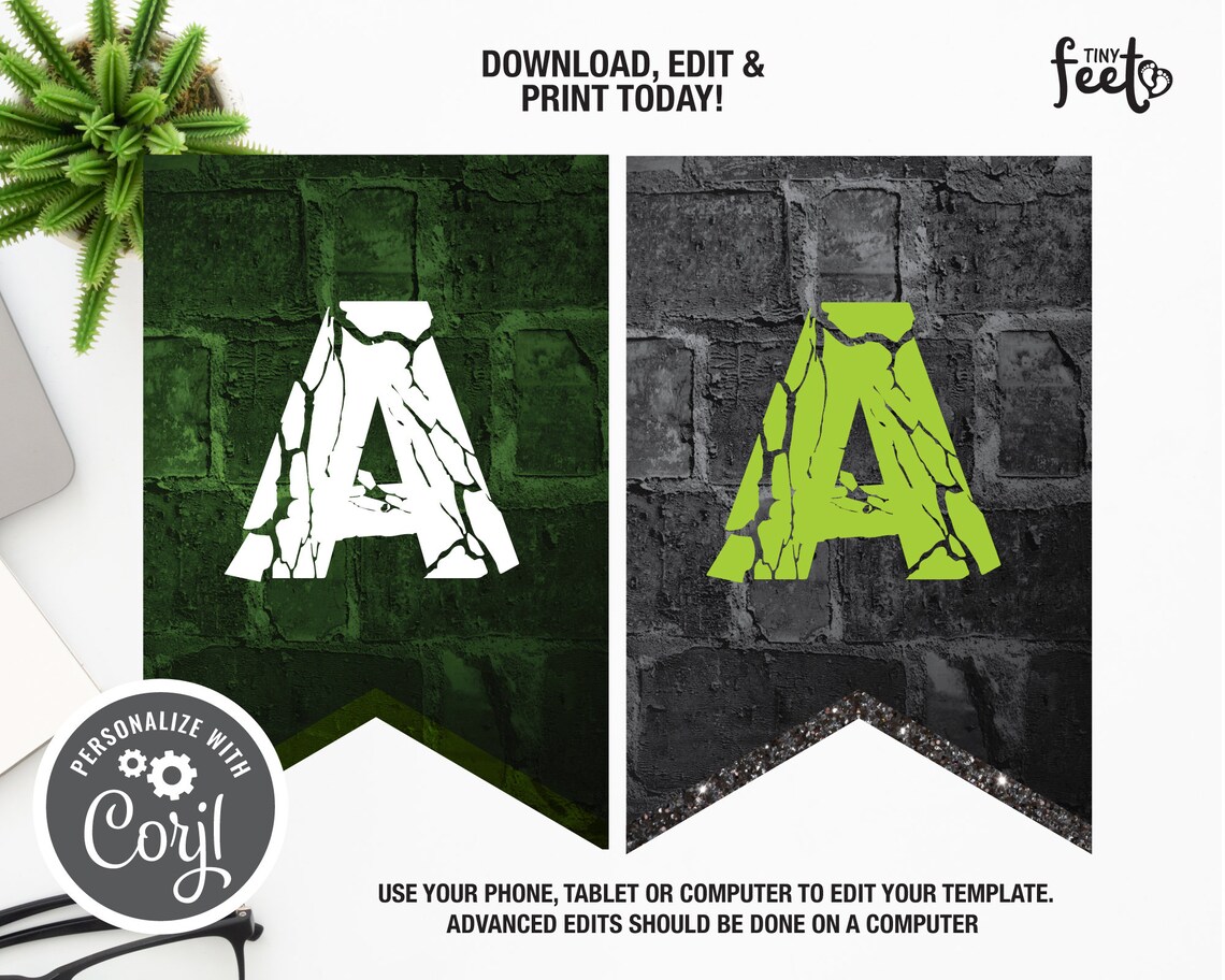 Hulk Birthday Banner the Incredible Hulk Party Decoration - Etsy