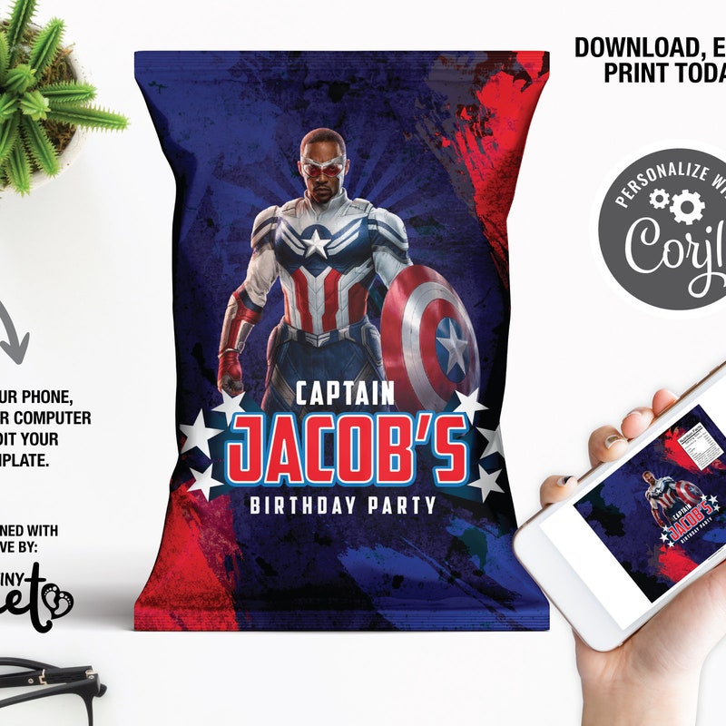 Superhero Chip Bag - Etsy