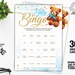 Teddy Bear Baby Shower Bingo Cards, Teddy Bear Baby Shower Game ...