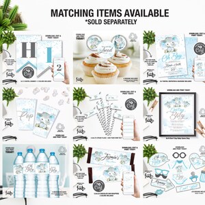 Baby Elephant Baby Shower Game Baby Word Scramble, Baby Elephant Baby ...