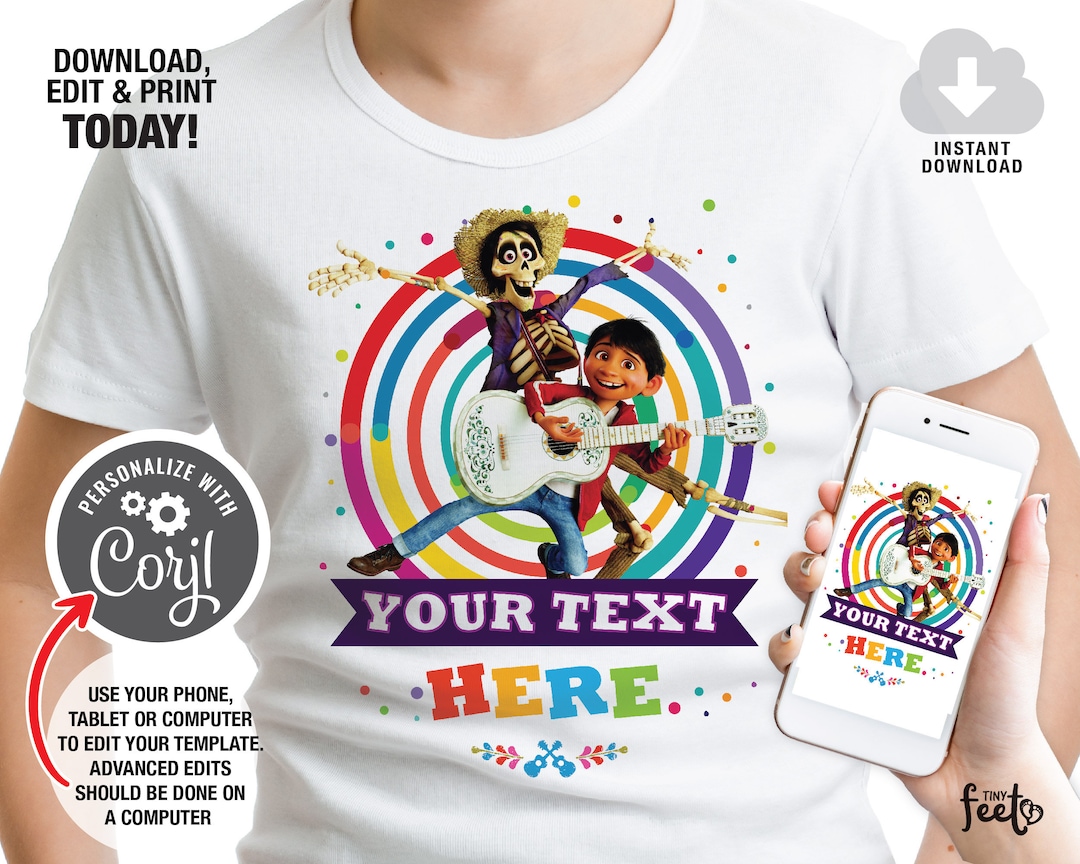 Coco Iron on Transfer, Coco T-shirt Design, Coco Digital Birthday Shirt ...