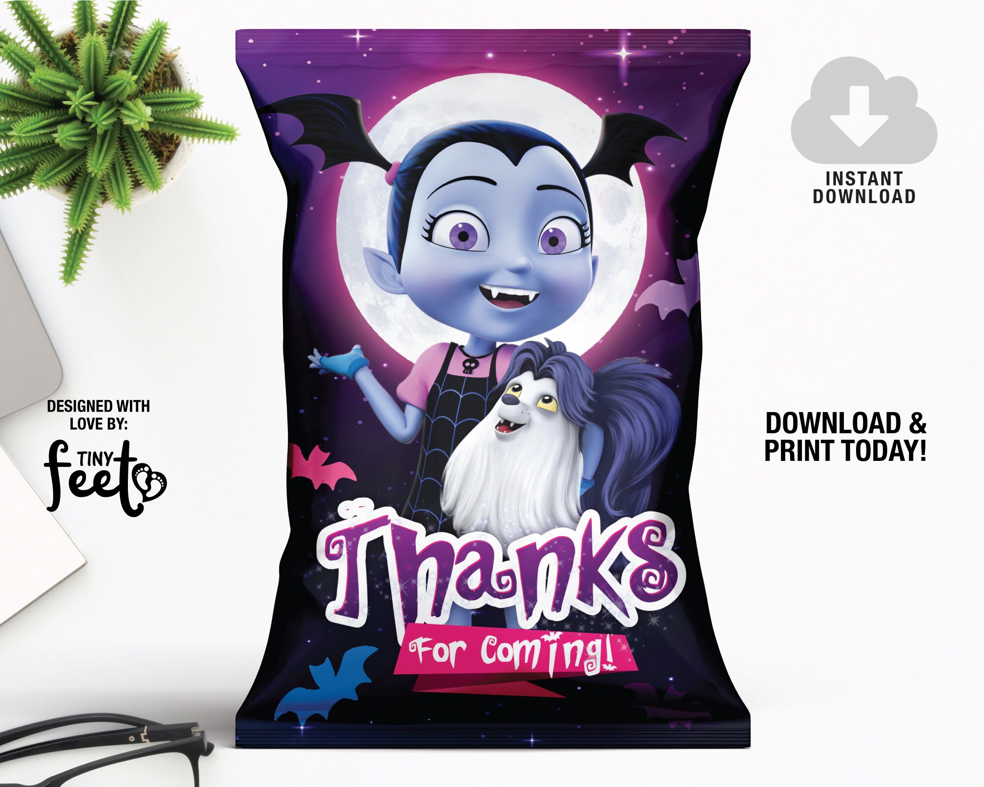 Vampirina Chips Bag Vampirina Halloween Printable Party | Etsy