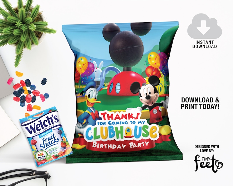 Mickey Mouse Clubhouse Fruit Snack Wrapper Clubhouse - Etsy