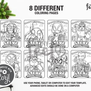 Spidey and His Amazing Friends Coloring Pages, Custom Name Spiderman ...