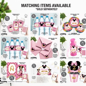 Royal Minnie Swirl Lollipop Labels, Princess Minnie Mouse Printable ...