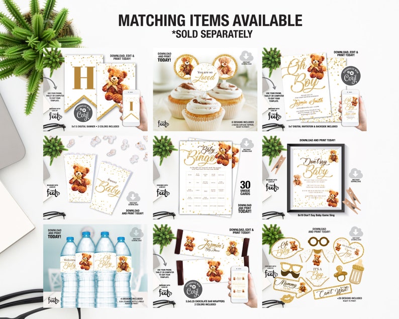 Teddy Bear Baby Shower Game Who Knows Mommy Best Teddy Bear - Etsy