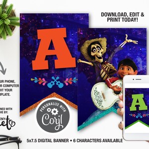 Coco Birthday Banner, Coco Party Decoration, Mexican Party Decor, Coco ...
