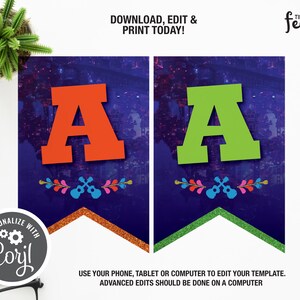 Coco Birthday Banner, Coco Party Decoration, Mexican Party Decor, Coco ...