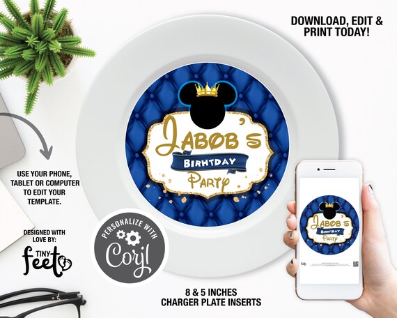 Mickey Mouse Foot Template