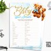 Teddy Bear Baby Shower Game Baby Word Scramble, Teddy Bear Baby Shower ...