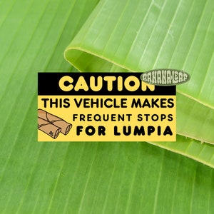 Caution Car Decals, Lumpia Decal, Musubi Decal, Thrift Store Decal ...