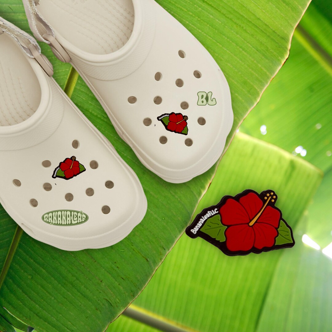 Hibiscus Flower Shoe Charm, Guam, CNMI, Islander Accessories, Cute Shoe ...