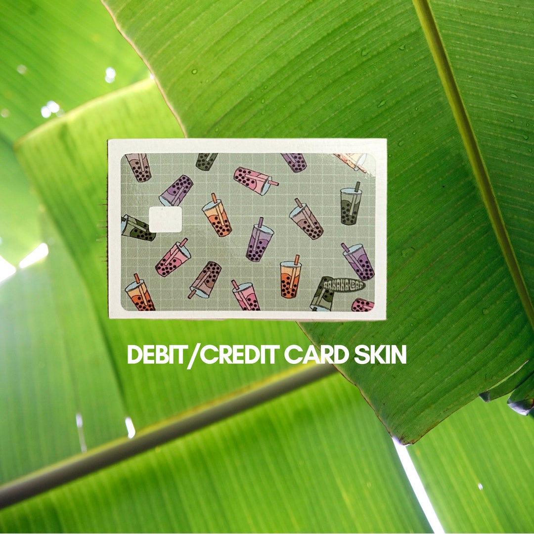 Card Skin, Debit/credit Decal, Small Chip Decal, Boba Lover Card Skin ...