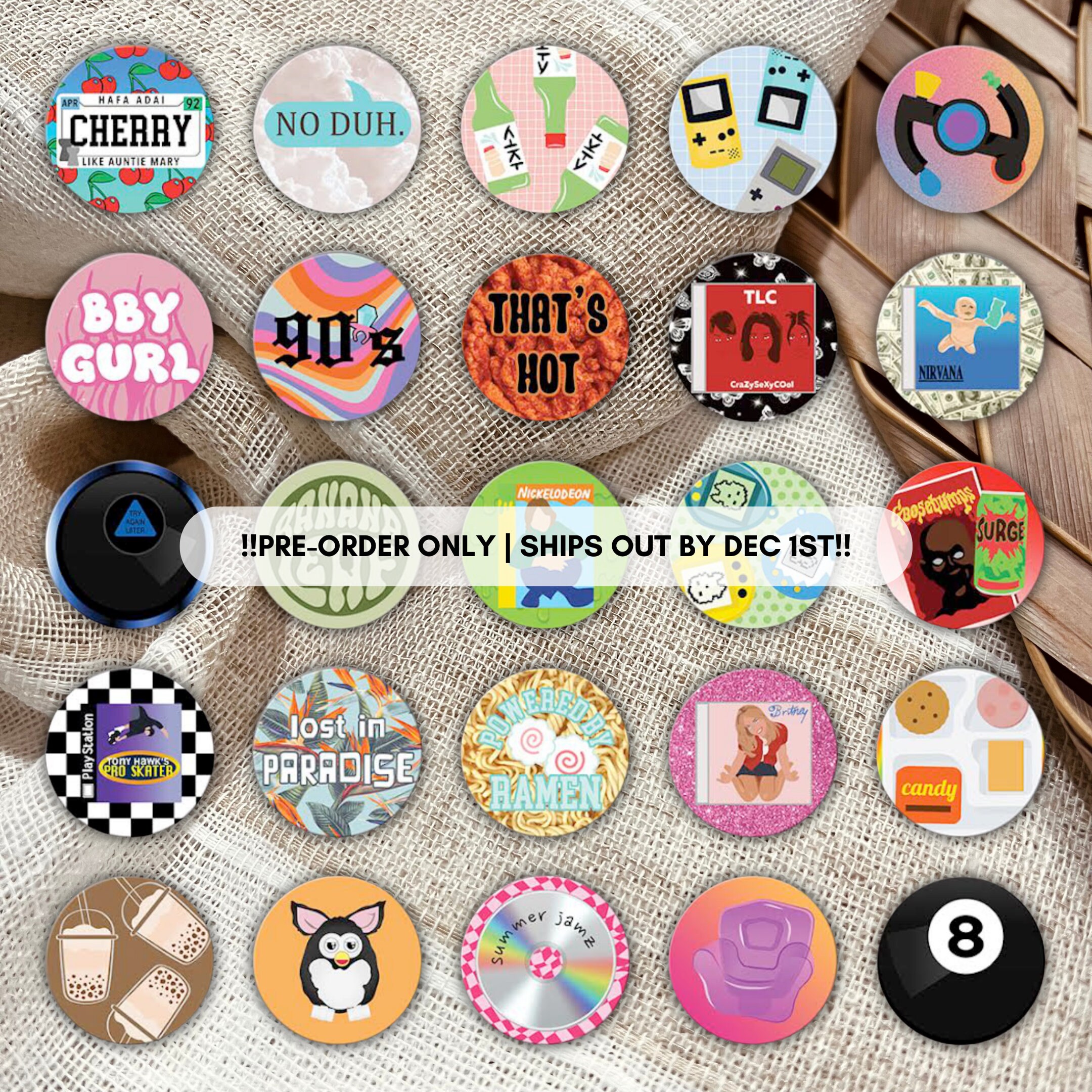 Classic POG Milk Caps, Classic Korean Jacks, Konggi's, 90s Kids ...