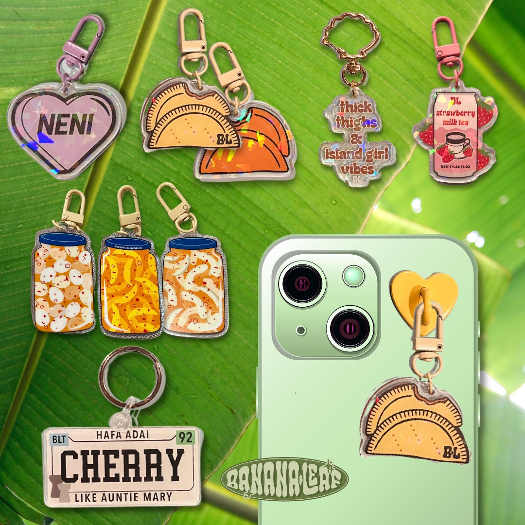 Shrimp Chips Shaker Keychain, Neni Keychain, Guam, CNMI, Islander Shoe ...