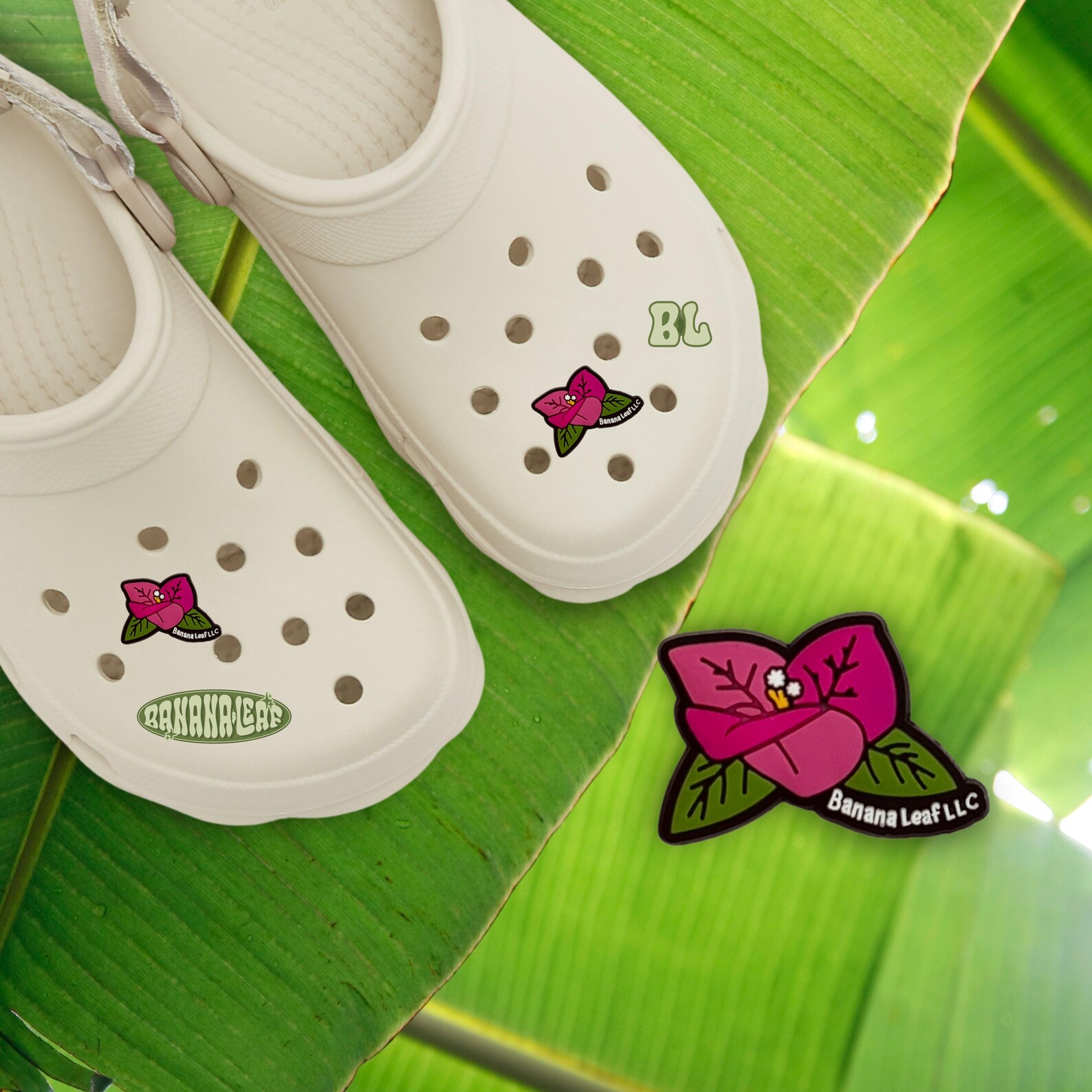 Hibiscus, Plumeria, Puti Tai Nobio, Guasali Flower Shoe Charm, Guam ...