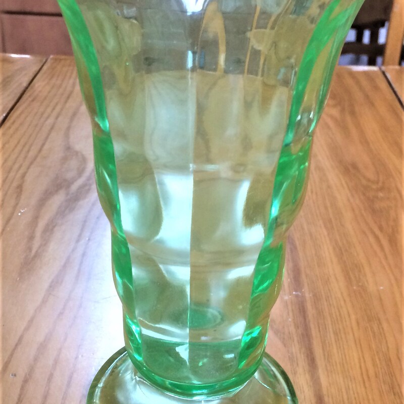 Footed Glass Vase - Etsy
