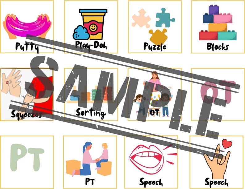 First Then Card, Sensory, Therapy, OT, PT, Speech - Etsy