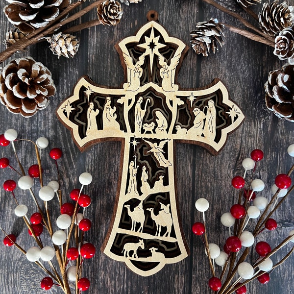 Wooden Nativity - Etsy