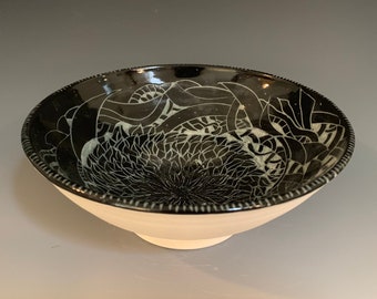 Uniquely Designed Handmade Sgraffito Large Ceramic Bowl Ceramic Bowl ...