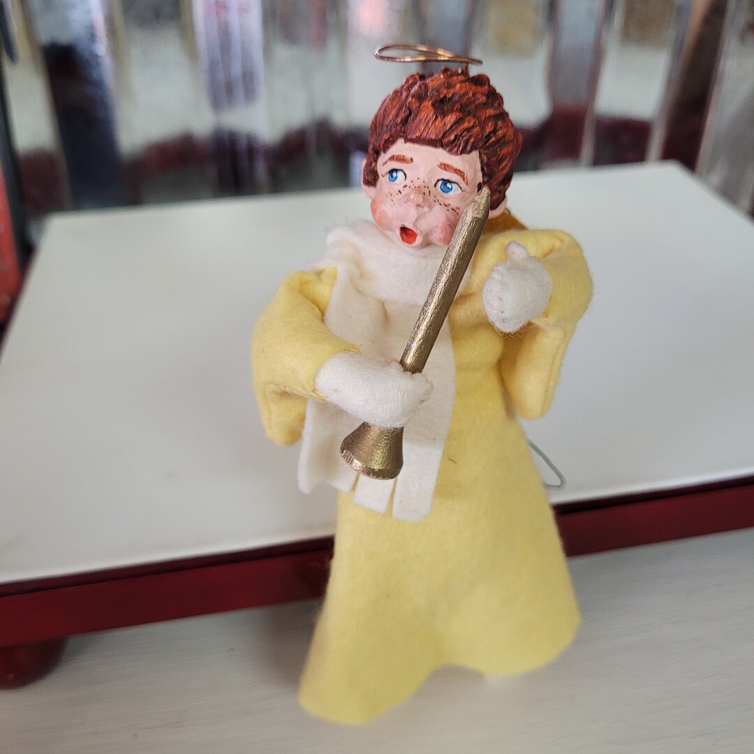 Mid Century Simpich Christmas Character Ornament Folk Art Hand Painted ...