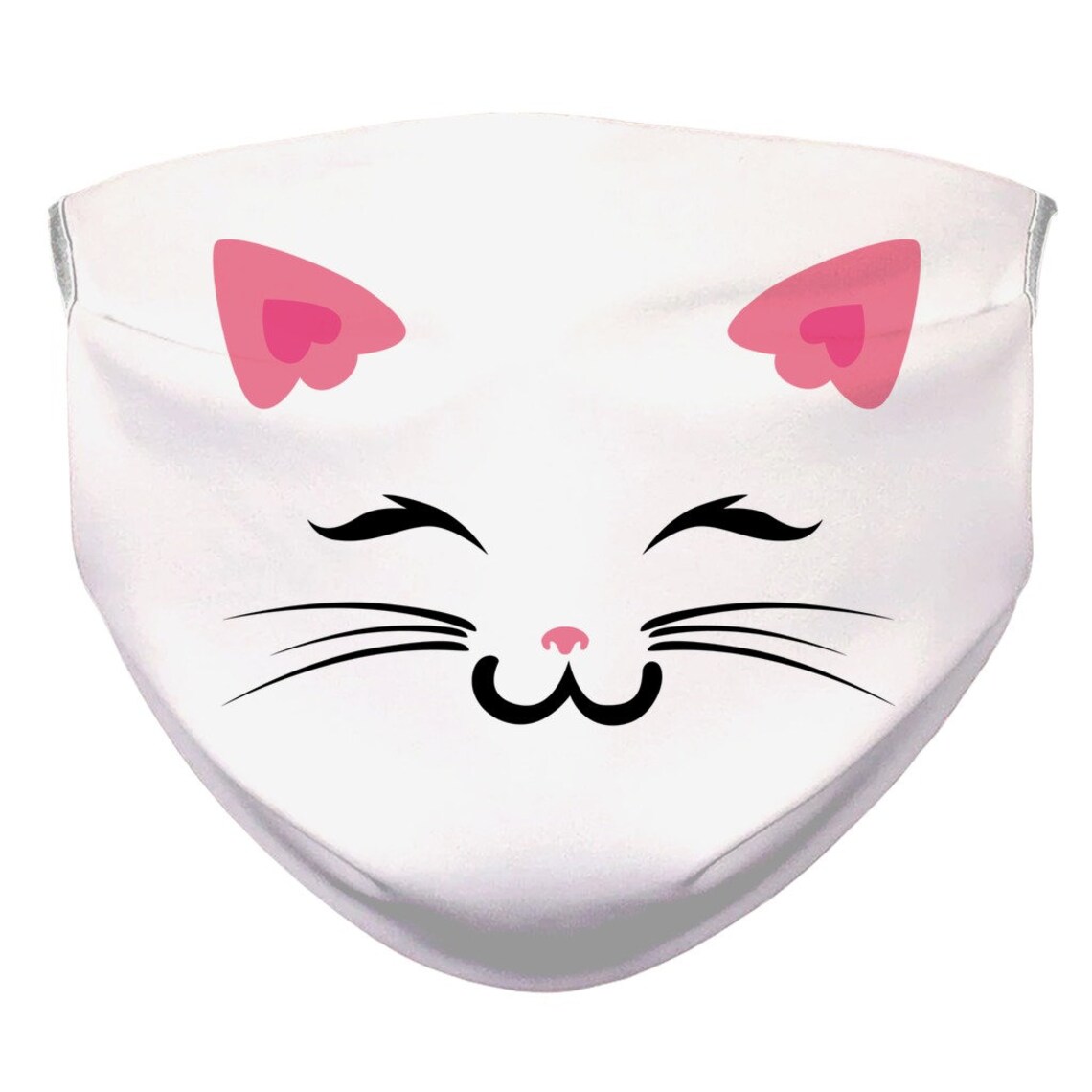 Cat Face Mask, 7 Layers Face Mask, With Filter, Adult and Child Sizes ...