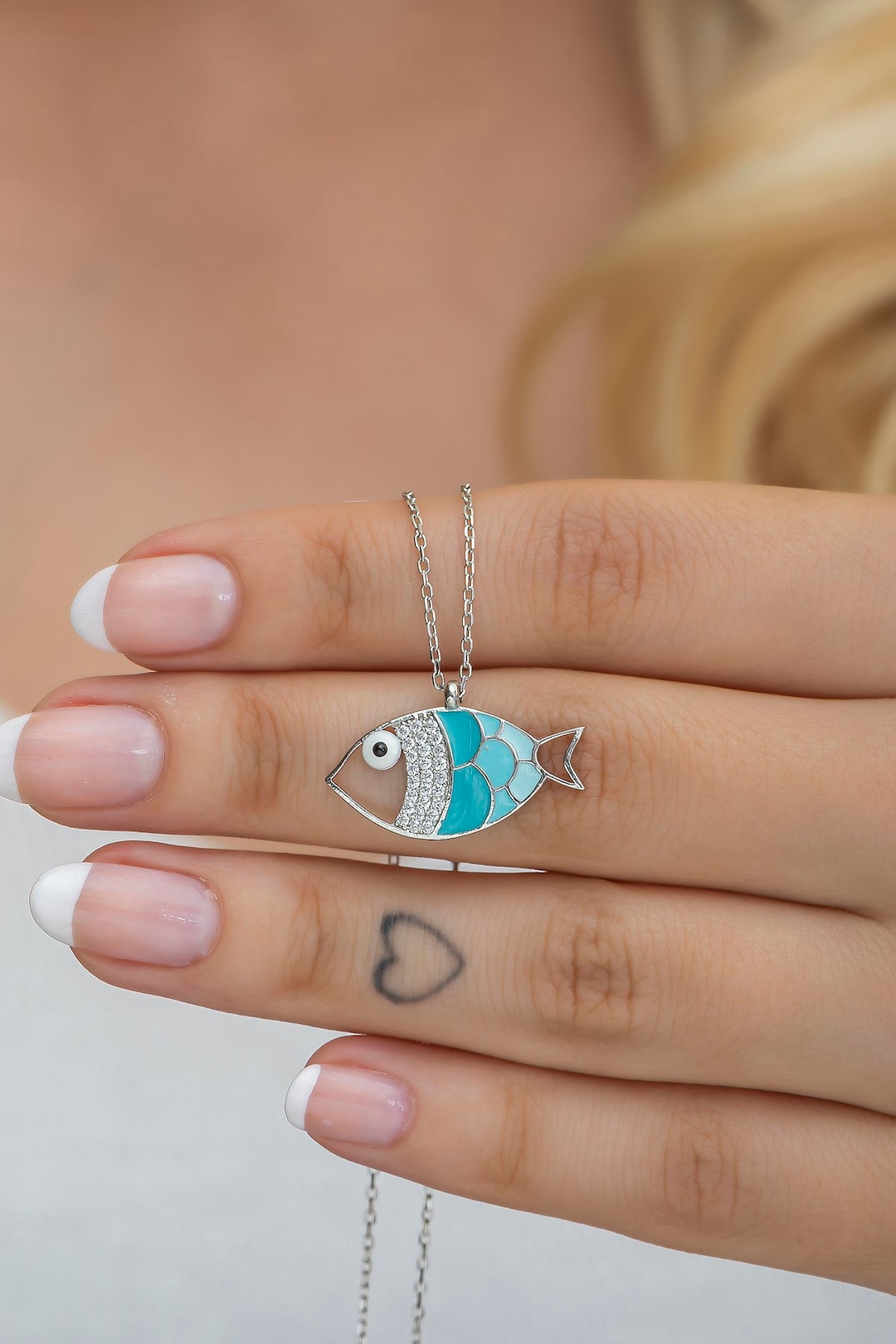 Silver Fish Necklace Pendant Gold Fish Necklace Pendant - Etsy